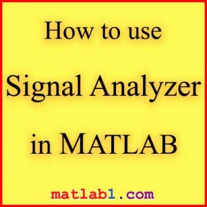 Signal Analyzer in MATLAB